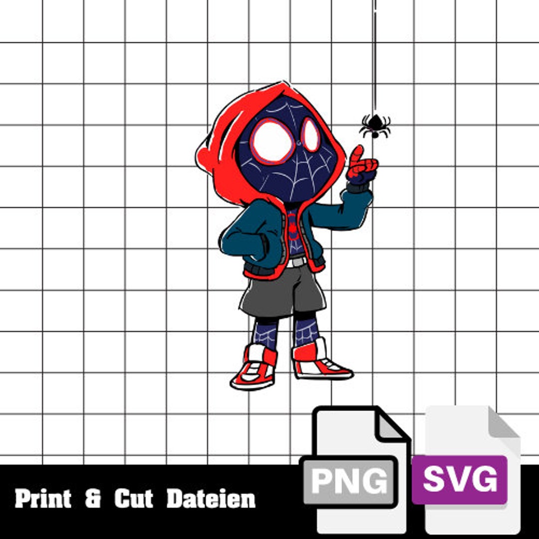 Miles Morales Logo, Spiderman Svg Png, Avengers SVG, Download File for ...