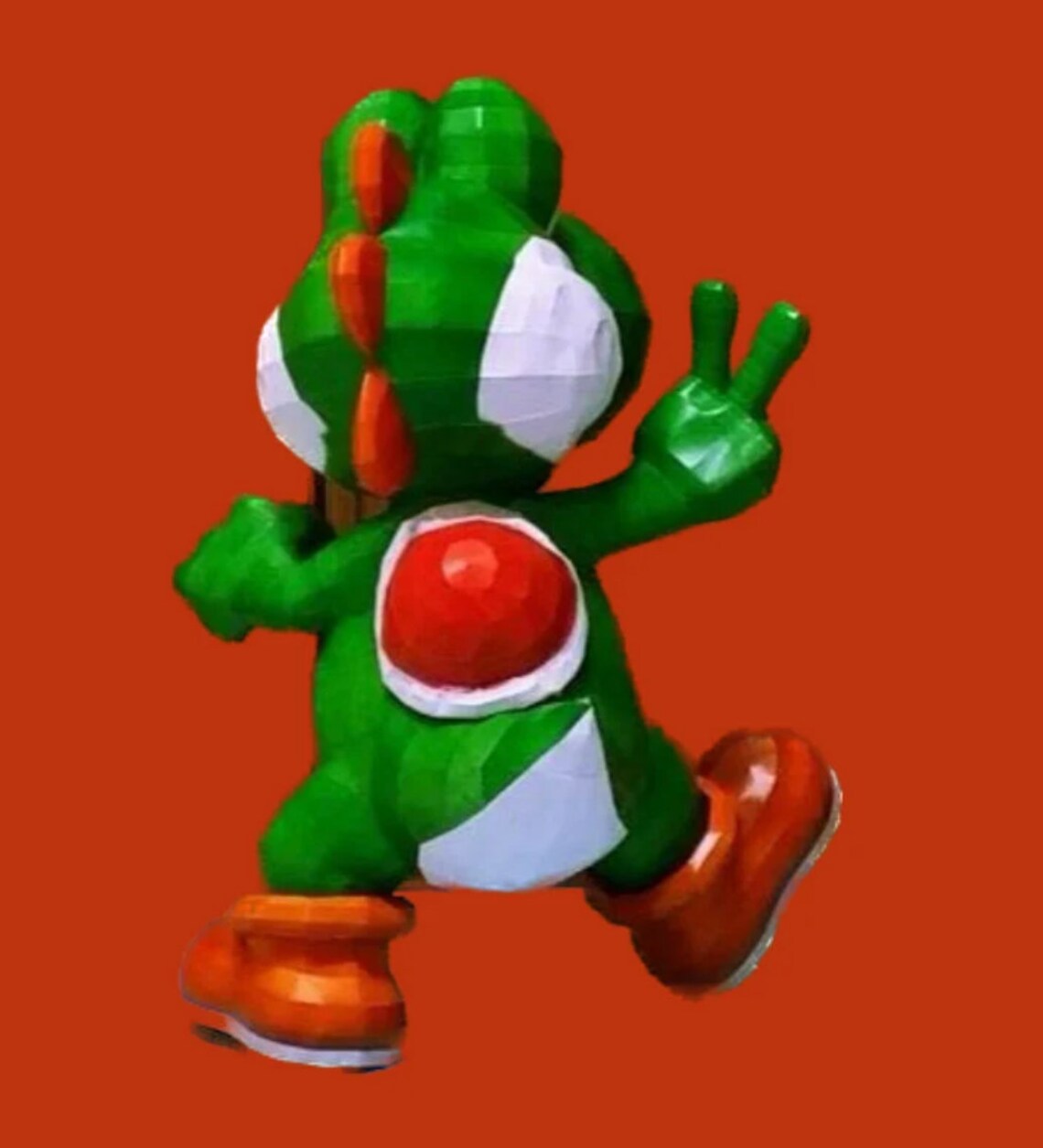 Super Mario Yoshi Papercraft 3D, Pepakura PDF, Polygonal Paper ...