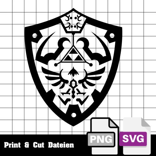 The Legend of Zelda Shield, SVG PNG, Plotter File, T-shirt, Cricut ...