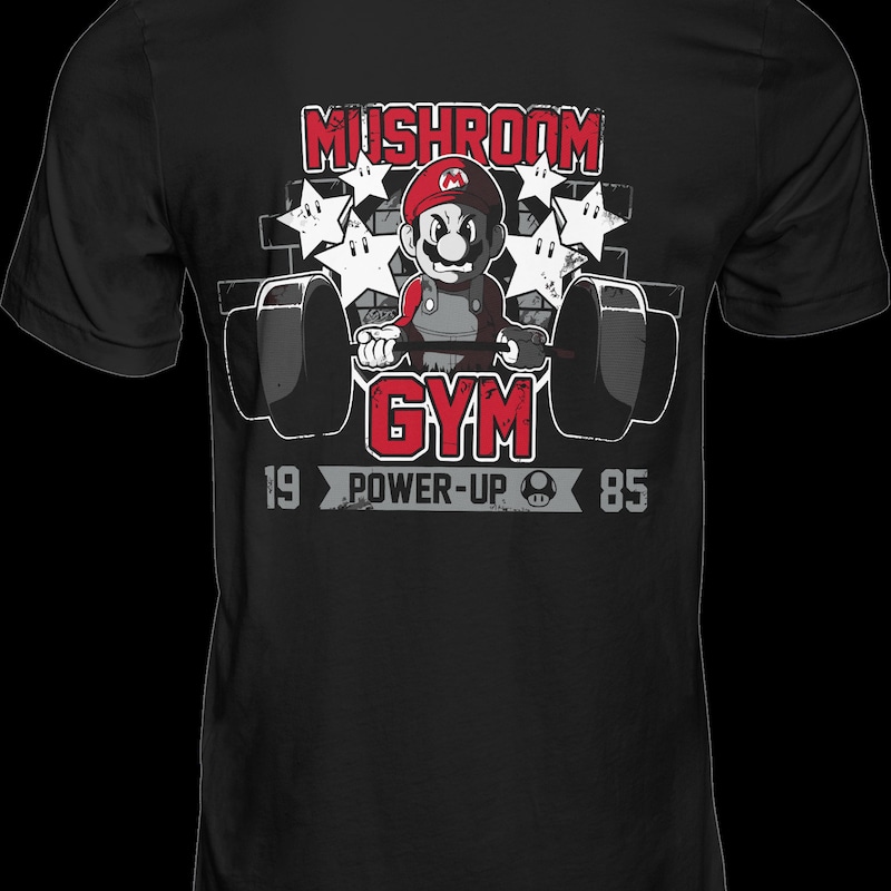 Super Mario Gym Shirt - Etsy