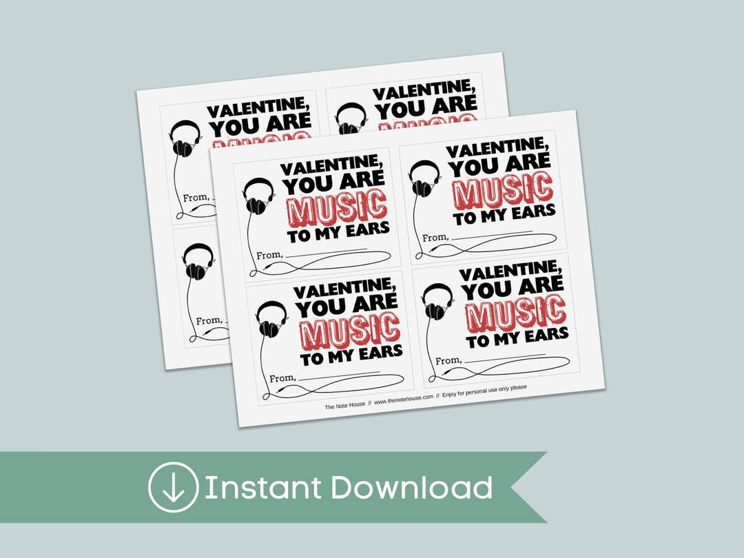 Printable Valentine's Day Cards for Kids | Instant Download | Retro ...