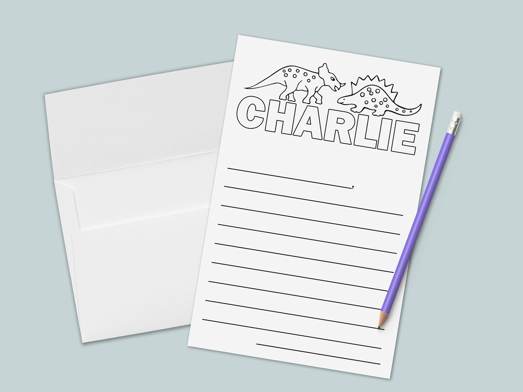Personalized Coloring Pages Dinosaurs for Kids | Dinosaurs Letter ...