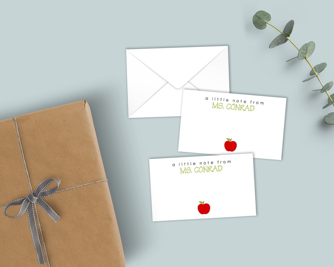 Personalized Teacher Appreciation Gift | Red Apple Teacher Thank You ...