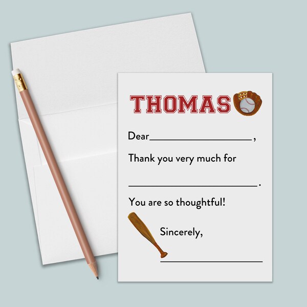 Baseball Thank You - Etsy