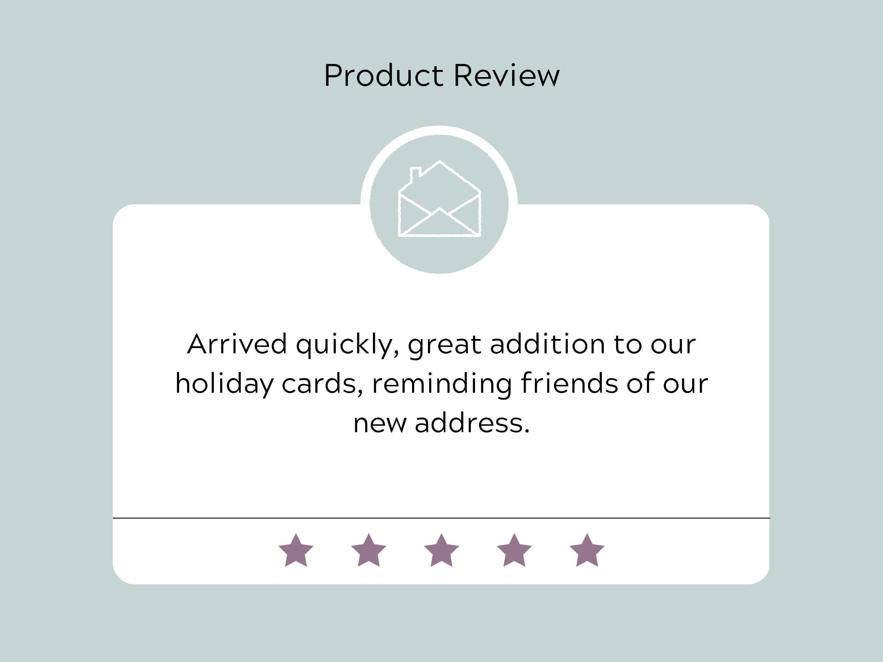 Personalized New Address Sticker: Christmas Lights Moving Announcement ...