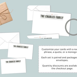 Personalized Calling Card | Little Heart Gift Enclosure Note Cards With ...