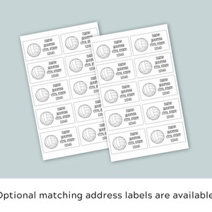 Personalized Lined Letter Writing Paper for Kids | Volleyball Custom ...