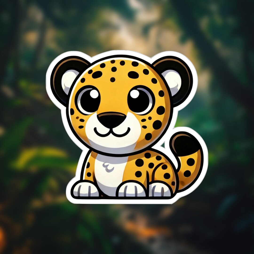 Leopard Stickers - Stylish Animal Print Decals for Laptops, Water ...