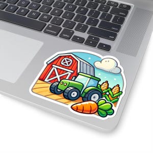 Cute Farming Sticker for Laptop, Water Bottle, Planner, Farm Life Decal ...