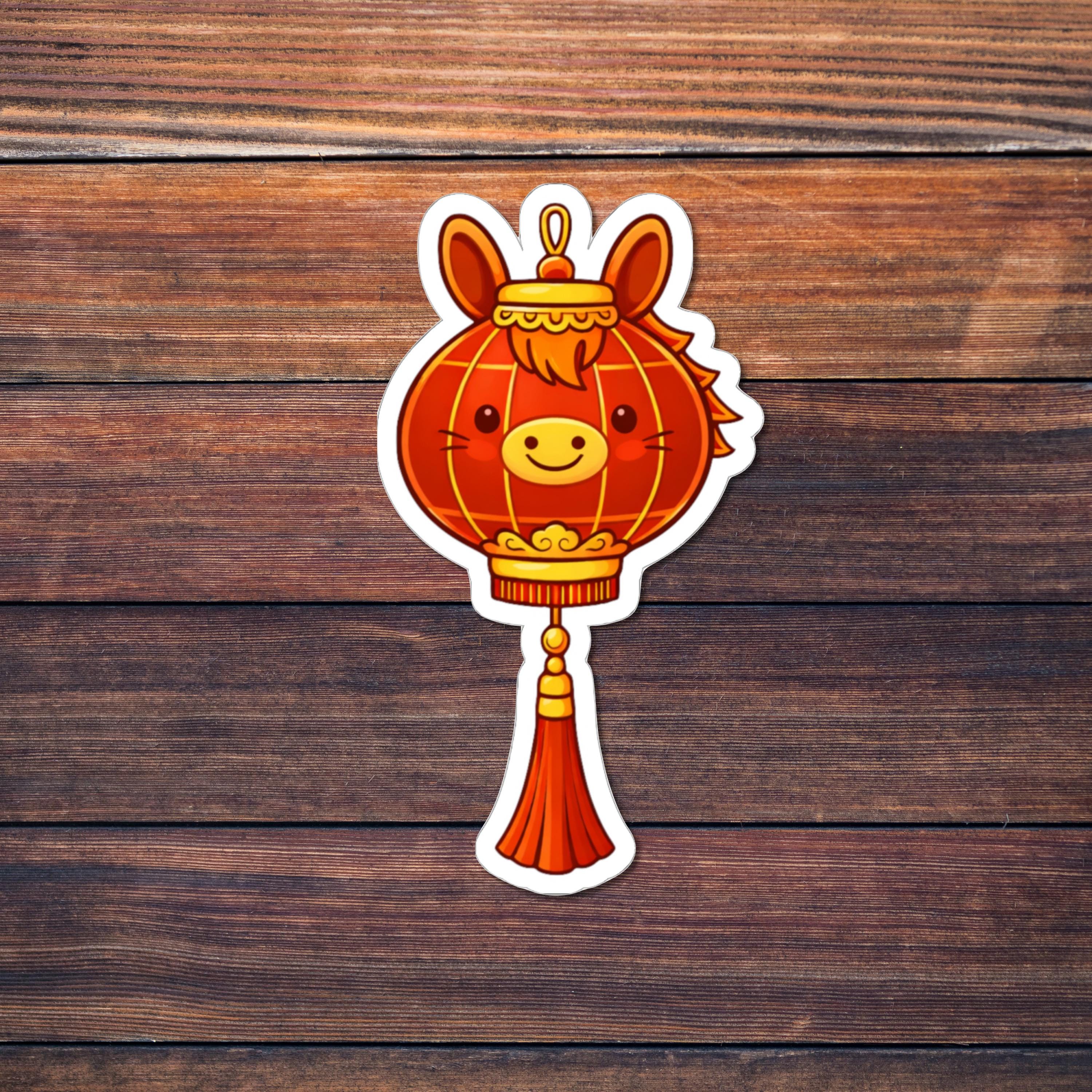 Horse Lantern Zodiac Decoration Lunar New Year Hanging Ornament Red ...