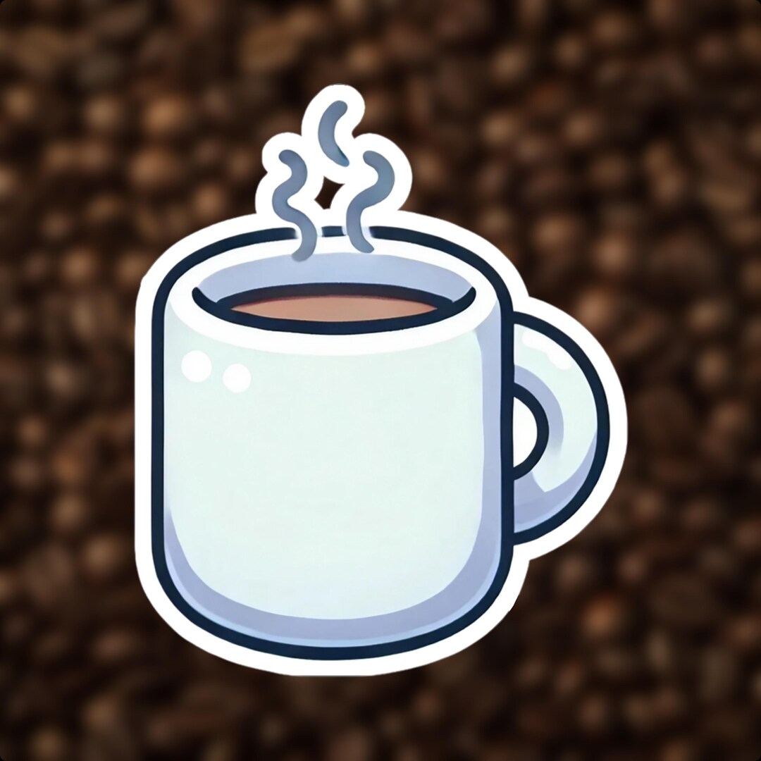 Coffee Mug Stickers - Cute Designs for Coffee Lovers, Perfect for ...