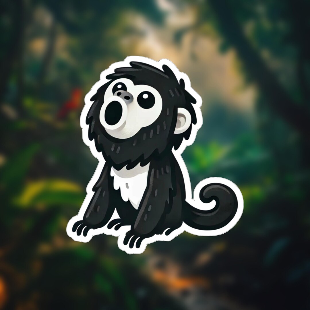 Howler Monkey Sticker, Loud Primate Decal, Jungle Wildlife Vinyl ...