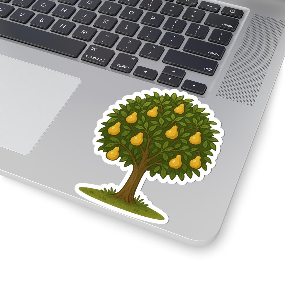 Pear Tree Sticker, Orchard Fruit Tree Decal, Botanical Nature Vinyl ...