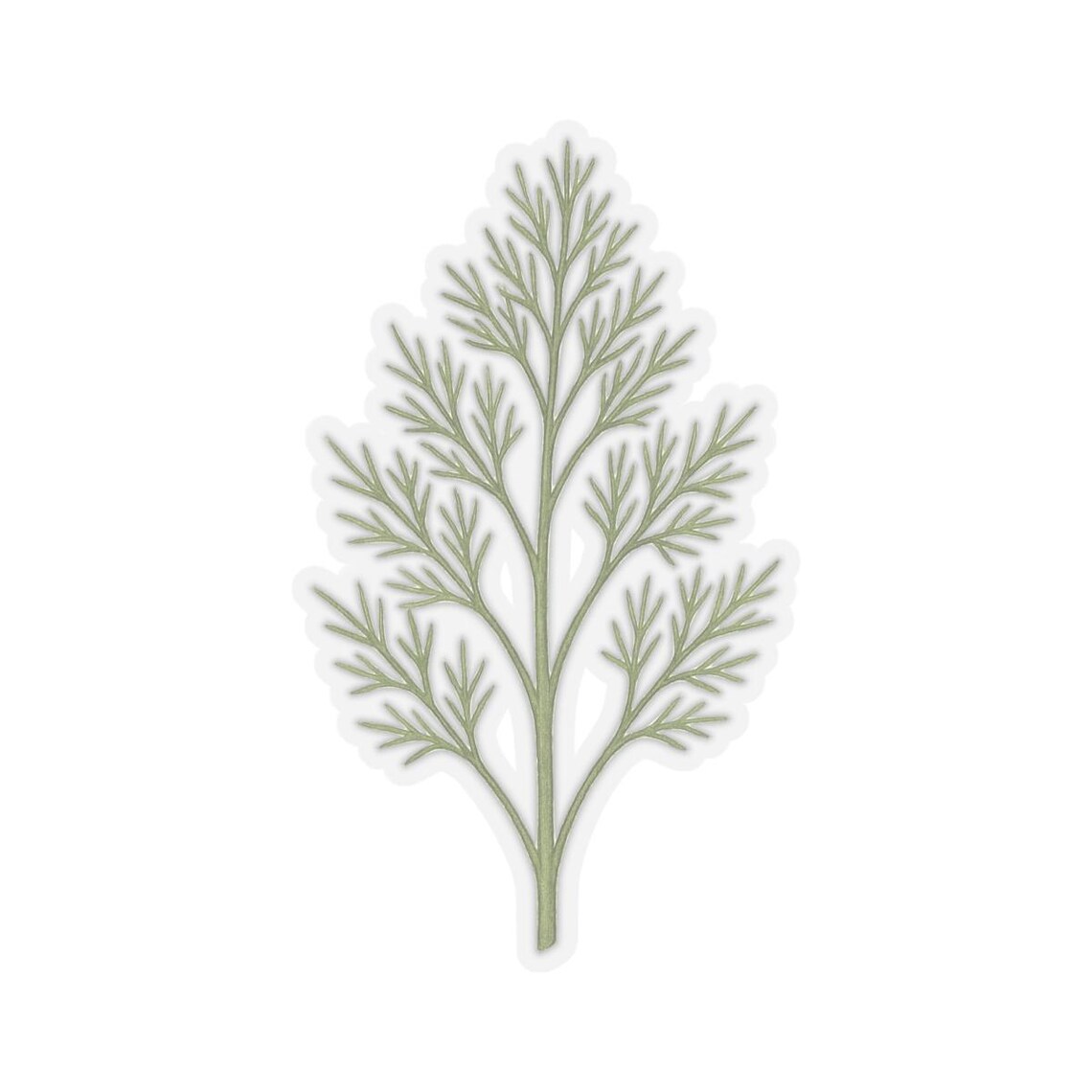 Dill Sticker, Aromatic Herb Decal, Culinary Garden Plant Vinyl ...