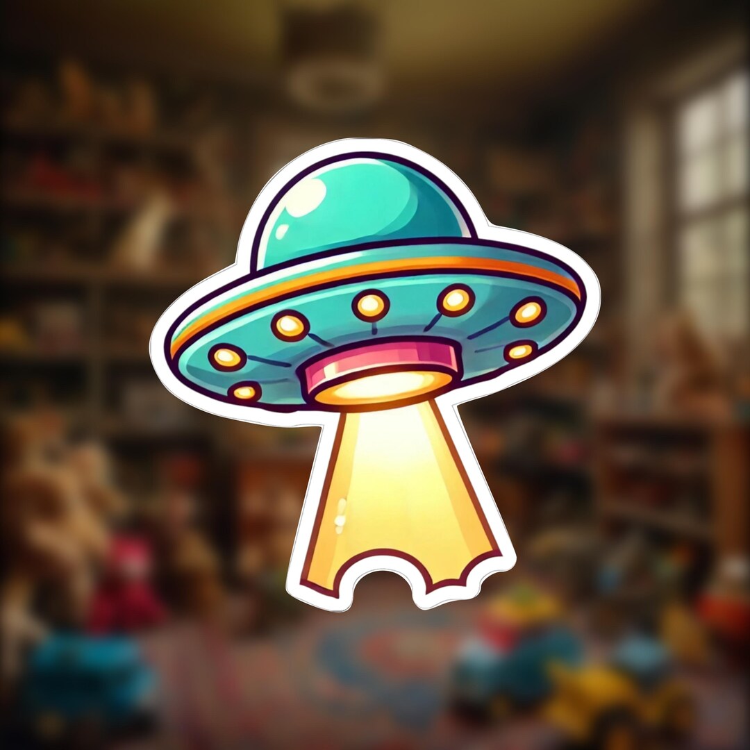 UFO Stickers - Alien Spaceship Extraterrestrial Sci-fi X-files Decals ...