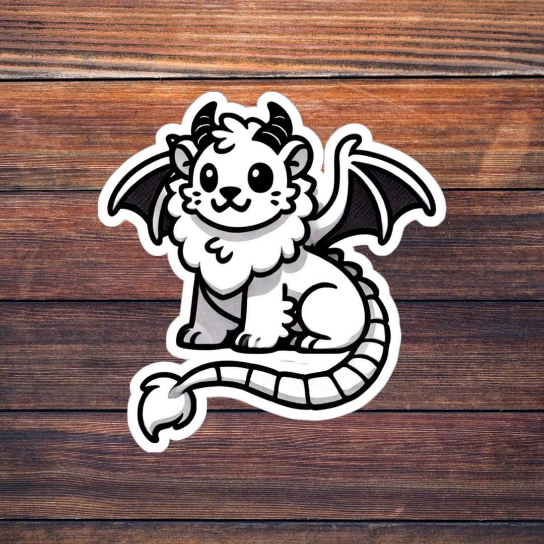 Manticore Sticker, Mythical Beast Decal, Fantasy Creature Vinyl ...