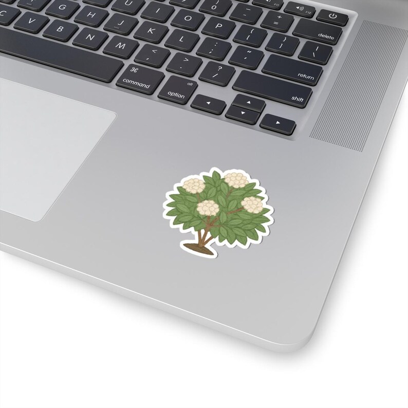 Viburnum Sticker, Flowering Shrub Decal, Garden Bloom Vinyl, Botanical ...