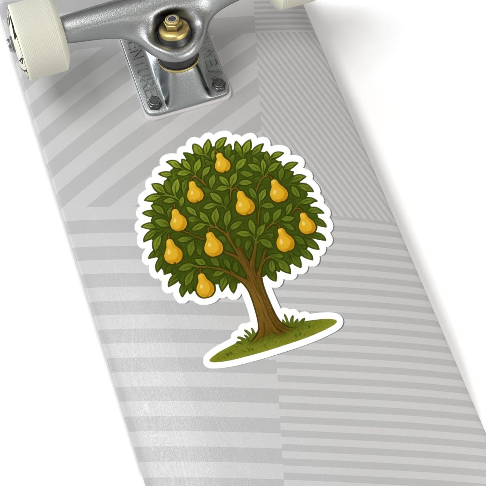 Pear Tree Sticker, Orchard Fruit Tree Decal, Botanical Nature Vinyl ...