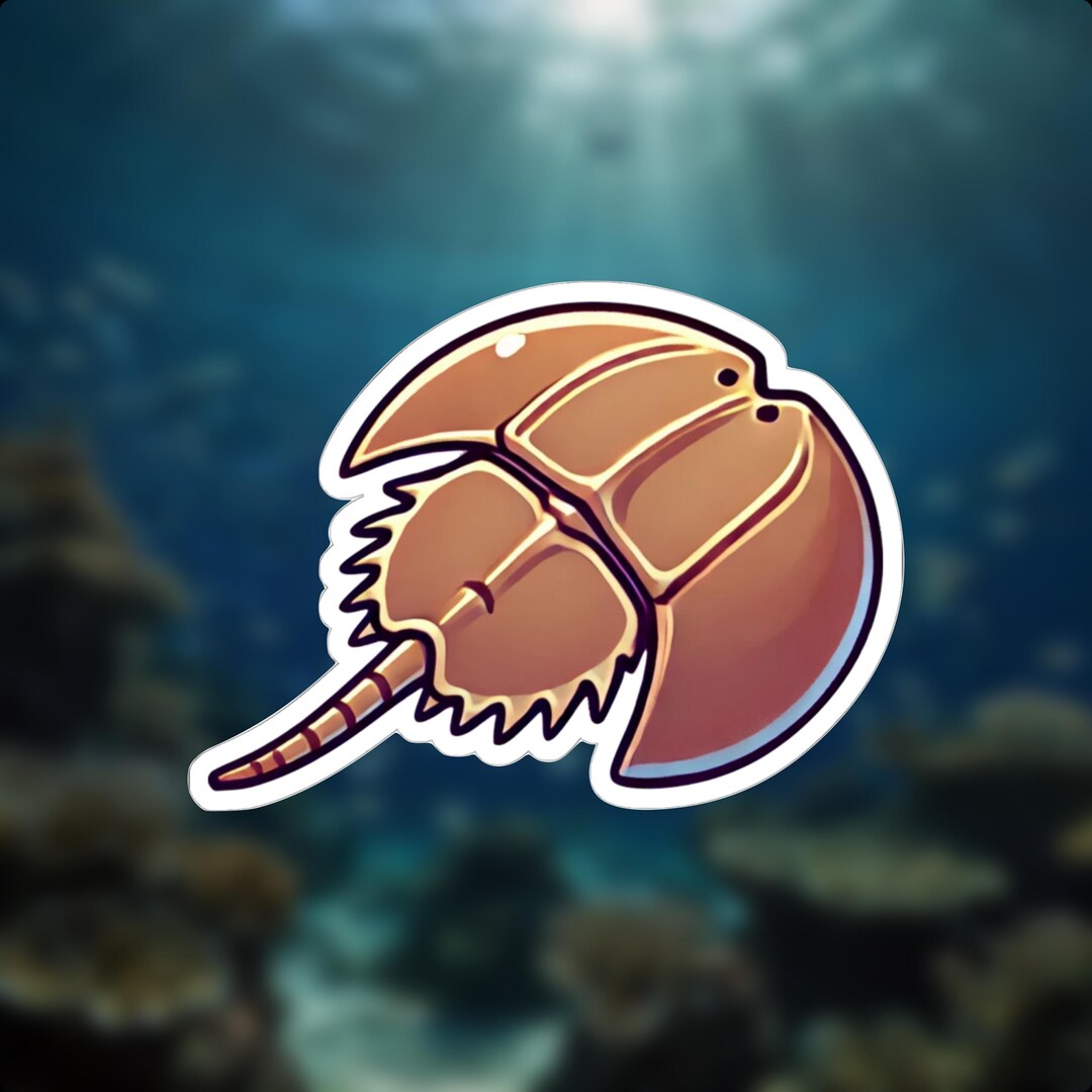 Horseshoe Crab Stickers, Marine Life Decals, Ocean Creature Scrapbook ...
