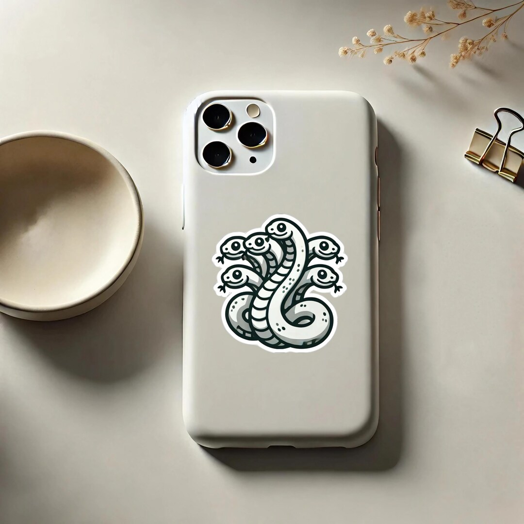 Hydra Sticker, Multi-headed Serpent Decal, Mythical Monster Vinyl ...
