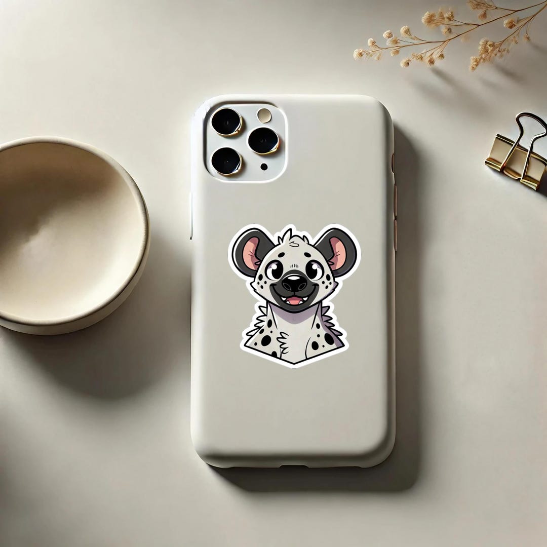 Hyena Stickers - Wild Animal Artwork, Safari Lover Decals, Animal Print ...