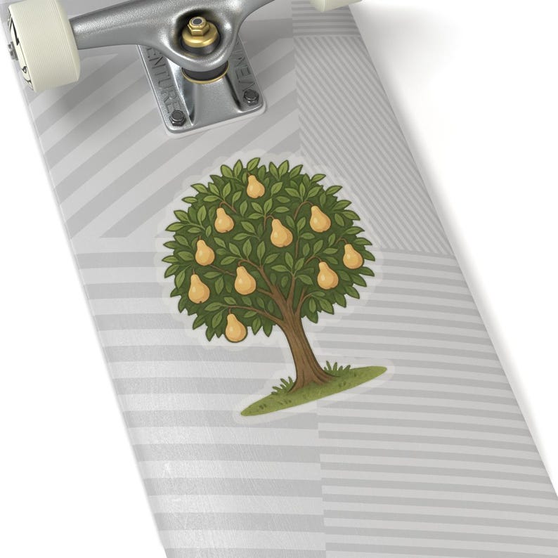 Pear Tree Sticker, Orchard Fruit Tree Decal, Botanical Nature Vinyl ...