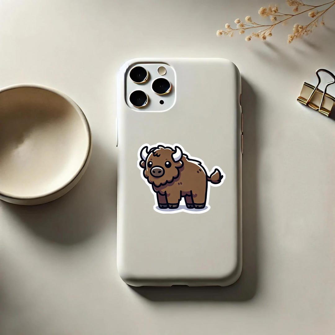 Bison Stickers, Animal Lover Gift, Wildlife Decal, Nature Inspired ...