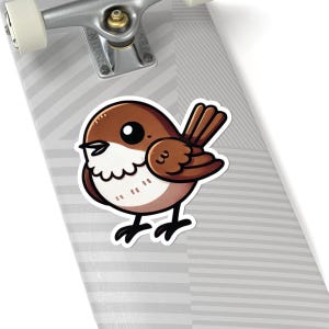 Nightingale Sticker, Singing Bird Decal, Forest Songbird Vinyl, Nature ...