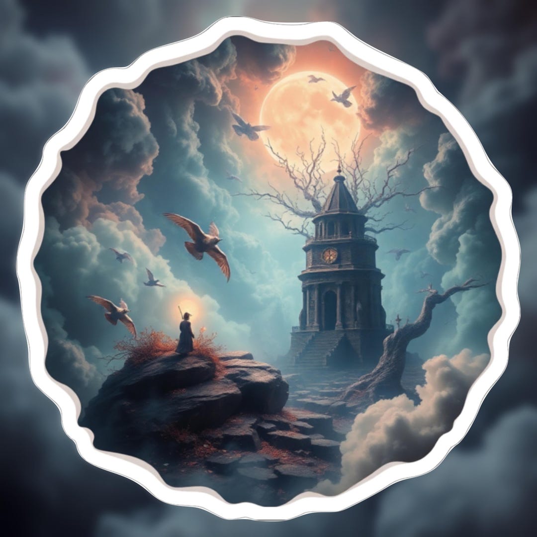 Sky Tower Stickers, Kiss-cut Decals for Laptop, Planner & Scrapbooking ...