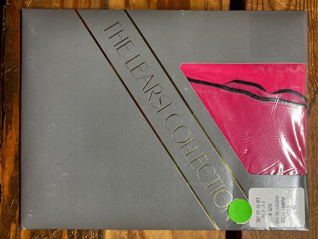 Vintage the Learsi Collection Hot Pink W/black Seam Panty Hose Size B ...