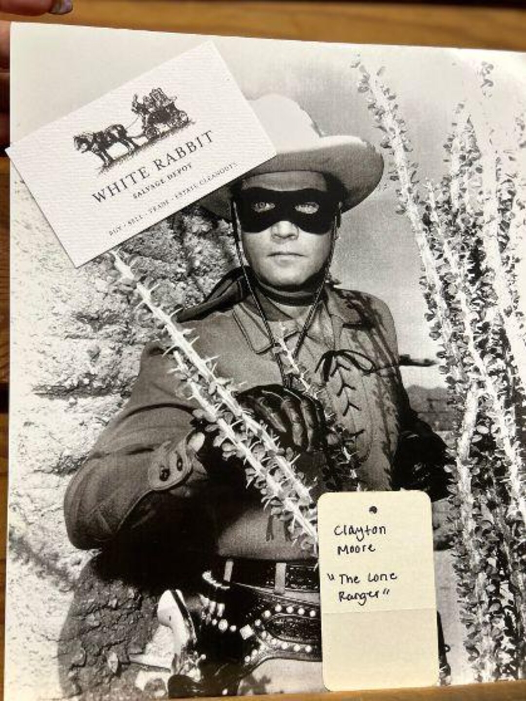 1940's the Lone Ranger, Actor Clayton Moore Original Promotional Print ...