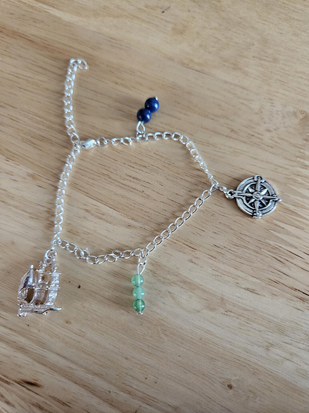 Larry Ship & Compass Tattoos Chain Bracelet - Etsy