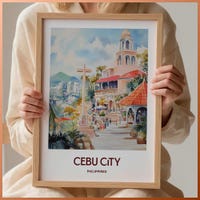 Cebu Poster Colorful Print, Cebu Wall Art, Cebu Photo Decor, Cebu Gift ...