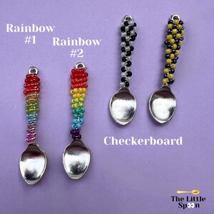 Custom Mini Spoons Kandi, Glitter, Spices, Powder-tiny Beaded Necklace ...