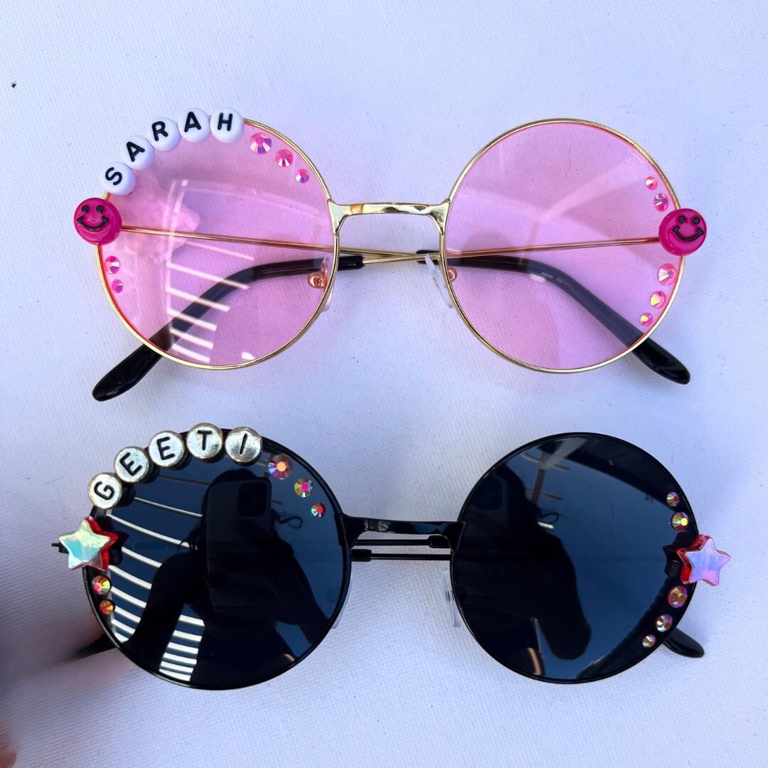 Custom Name Sunglasses Accessories for Birthday Parties, Festivals ...