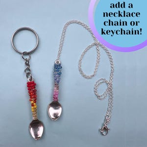 Custom Mini Spoons Kandi, Glitter, Spices, Powder-tiny Beaded Necklace ...