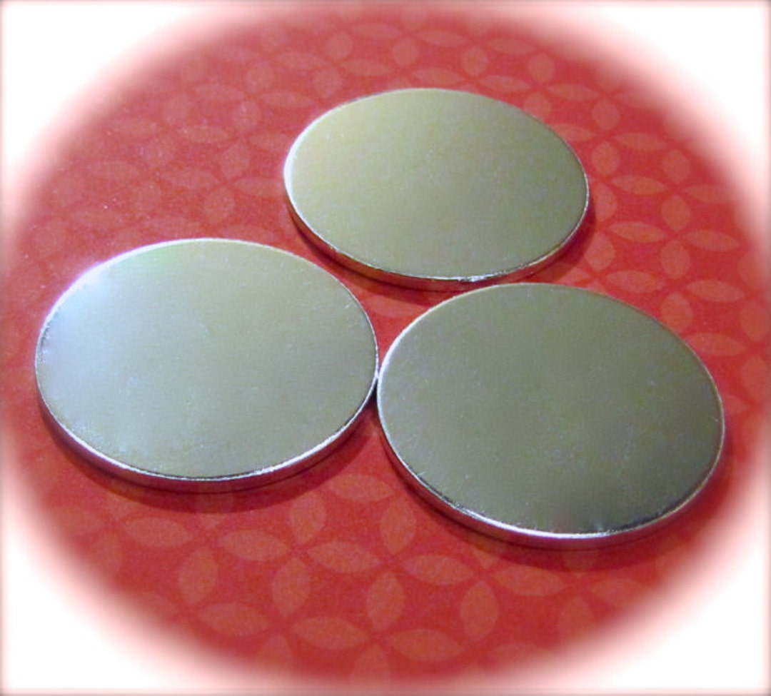 50 Discs 1-1/4 Inch 14 Gauge 1100.0 Aluminum RAW Unfinished With PVC ...
