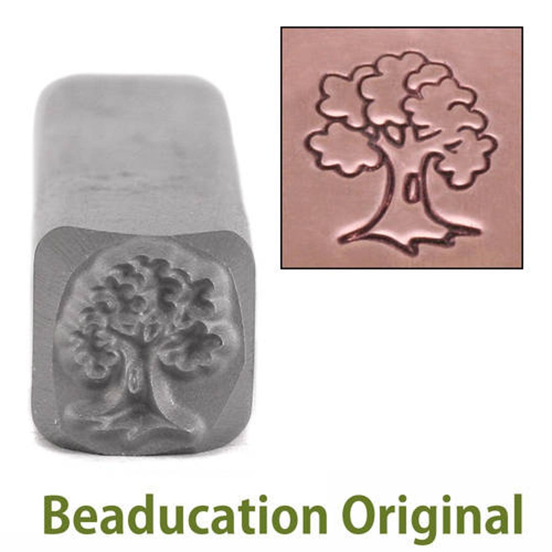 Tree Metal Design Stamp 7mm Wide by 8mm High Beaducation Original - Etsy