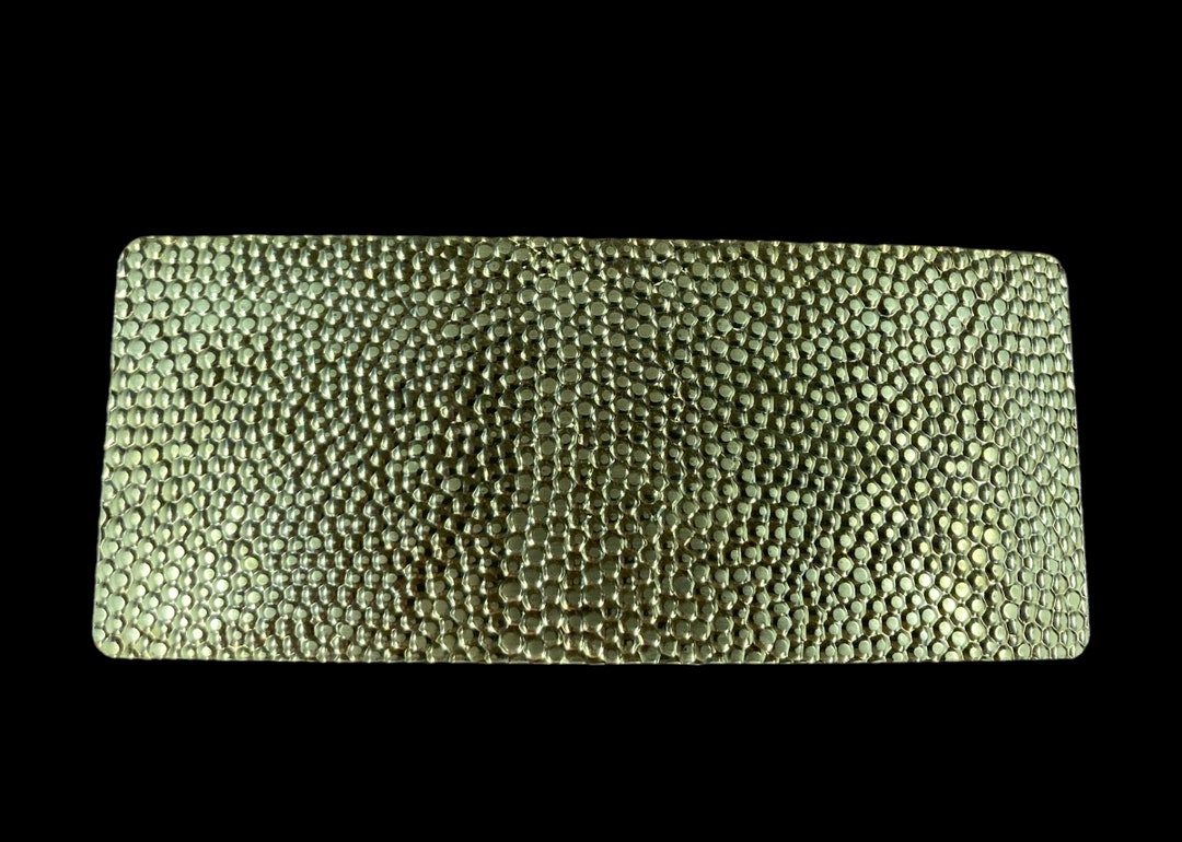 Large Hammered Rolling Mill Texture Plate Pattern 2.5 X 6 Brass Texture ...