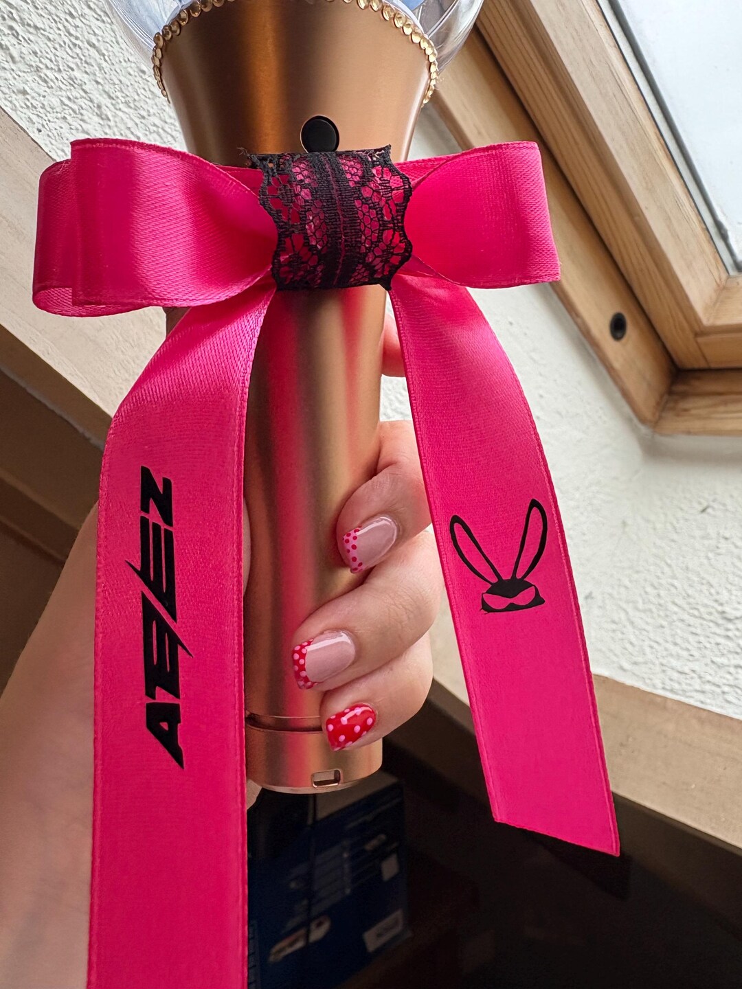 Ateez Inspired Lightstick Bow Minimalist Kpop - Etsy