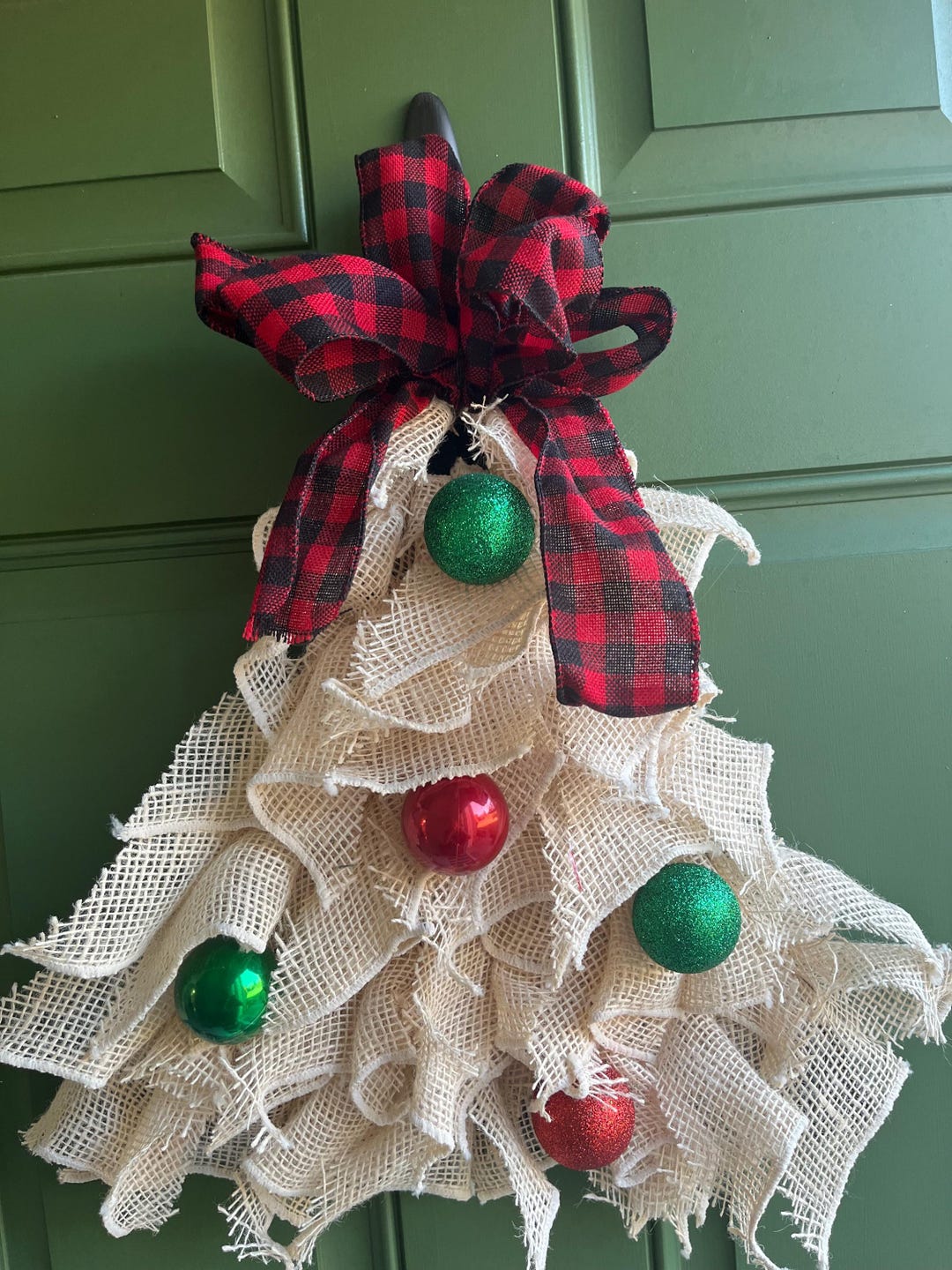Christmas Tree Swag for Front Door/christmas Swag/christmas Decor ...