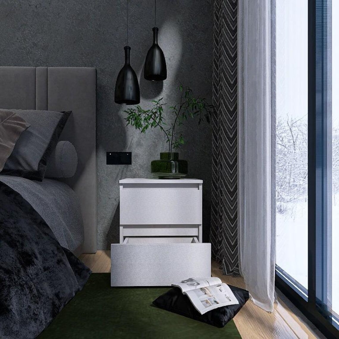 Modern Nightstand, Nightstands, Night Stands, Nightstand - Etsy