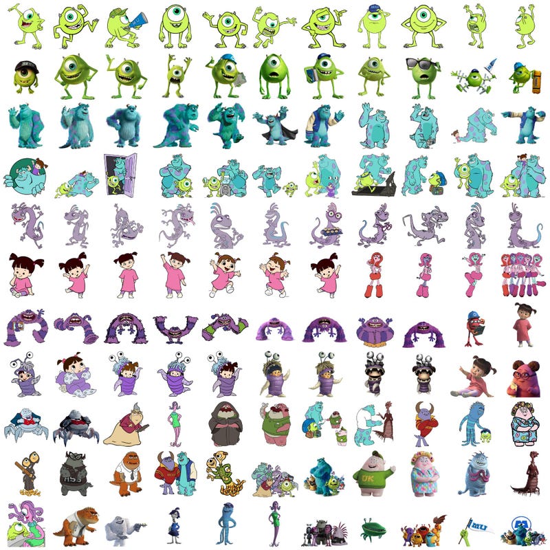 Monster Inc Cutouts - Etsy
