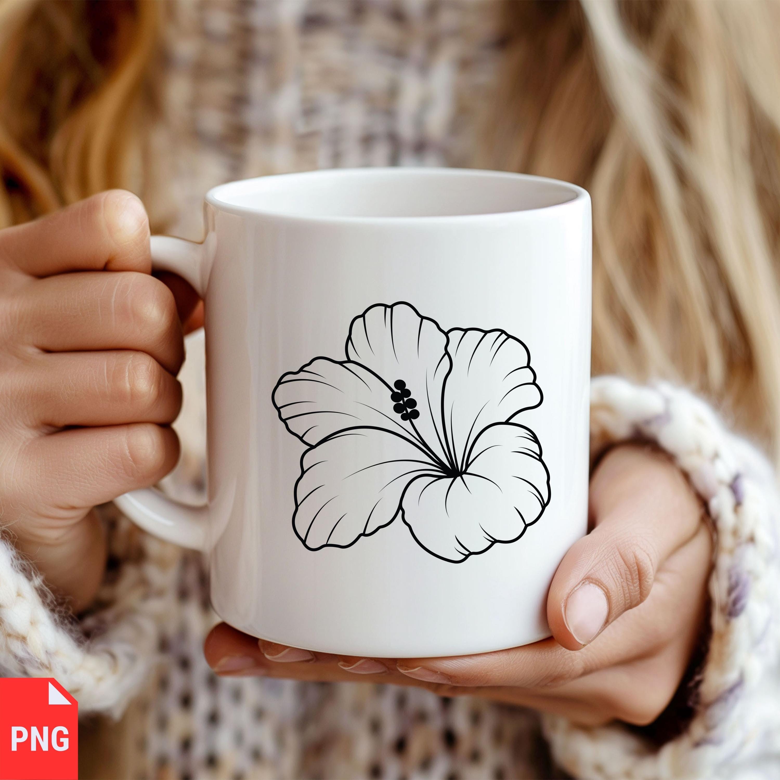 Floral Line Art Svg Bundle, Hand-drawn Flower Clipart, Minimalist ...