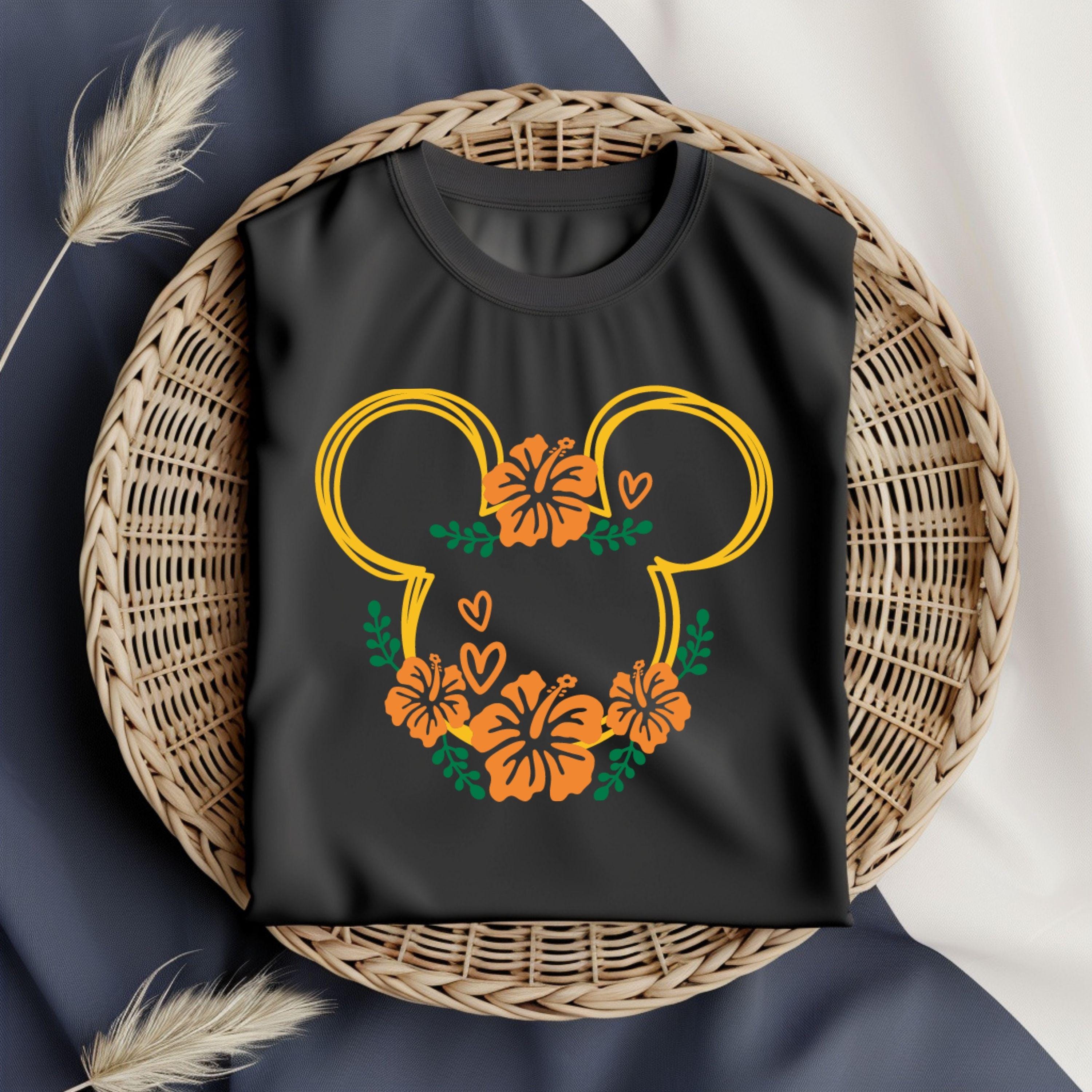 Flower Mouse Head SVG Bundle, Floral Minnie Mouse Ears, Mickey Flower ...