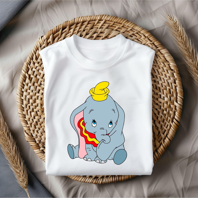 Dumbo SVG Bundle, Cute Dumbo Birthday SVG Files, Digital Clipart for ...