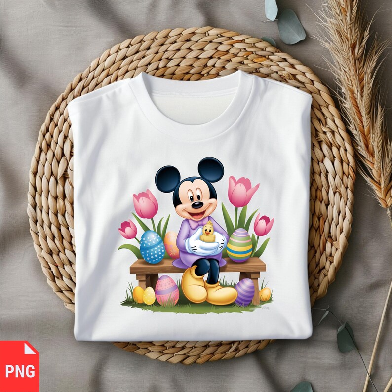Easter Mickey Mouse PNG Bundle, Cute Disney Easter Clipart, Spring ...