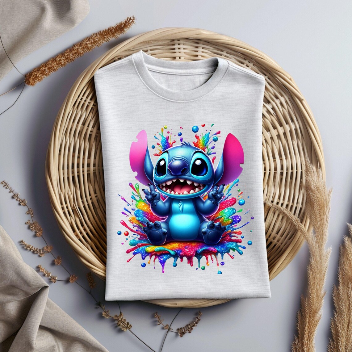 Stitch Splash and Watercolor Clipart, Stitch Png Bundle, Stitch Clipart ...