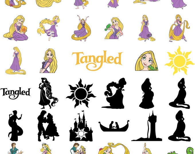 Rapunzel SVG Bundle, Tangled Svg, Rapunzel Svg Files for Cricut and ...