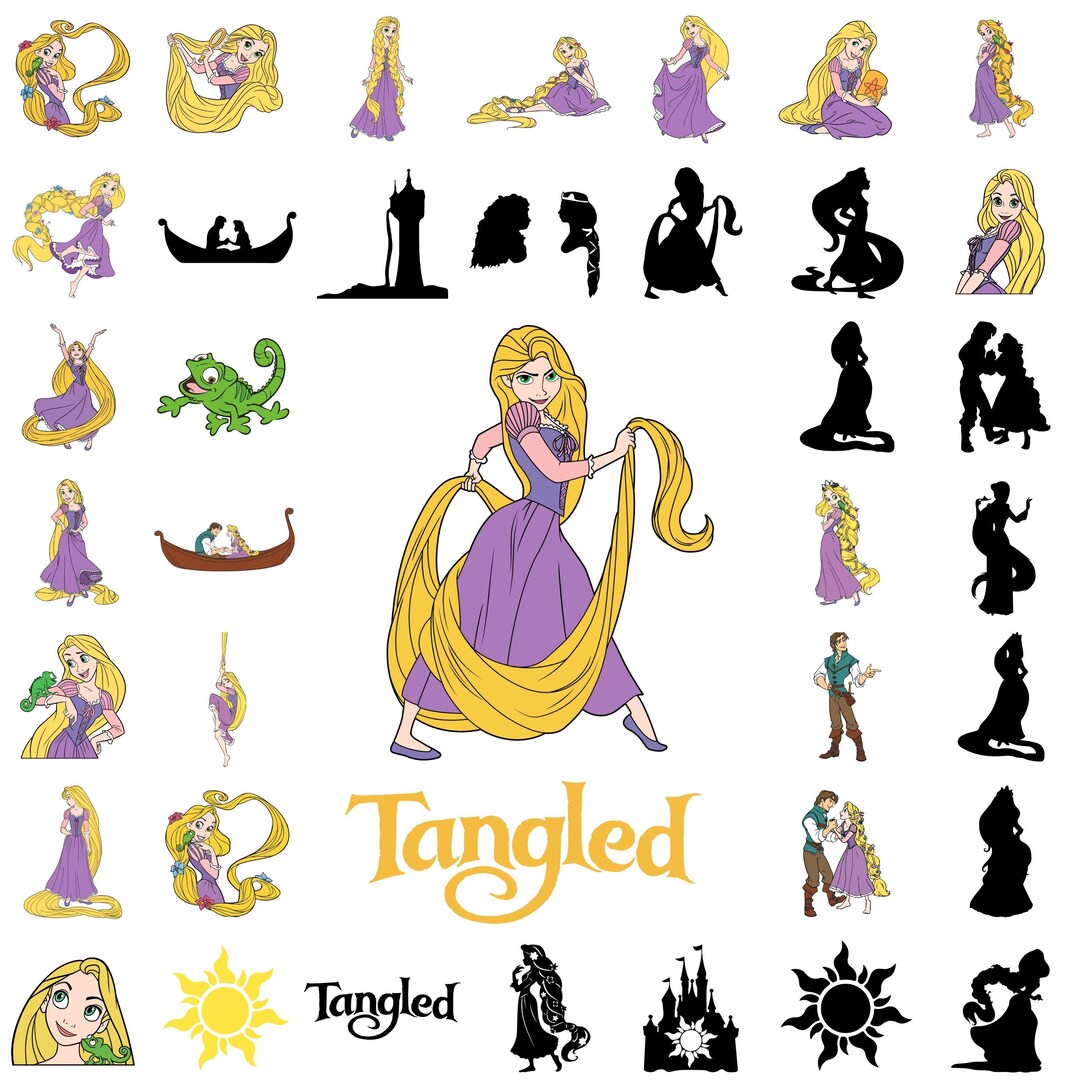 Rapunzel SVG Bundle, Rapunzel Svg Files for Cricut and Silhouette ...